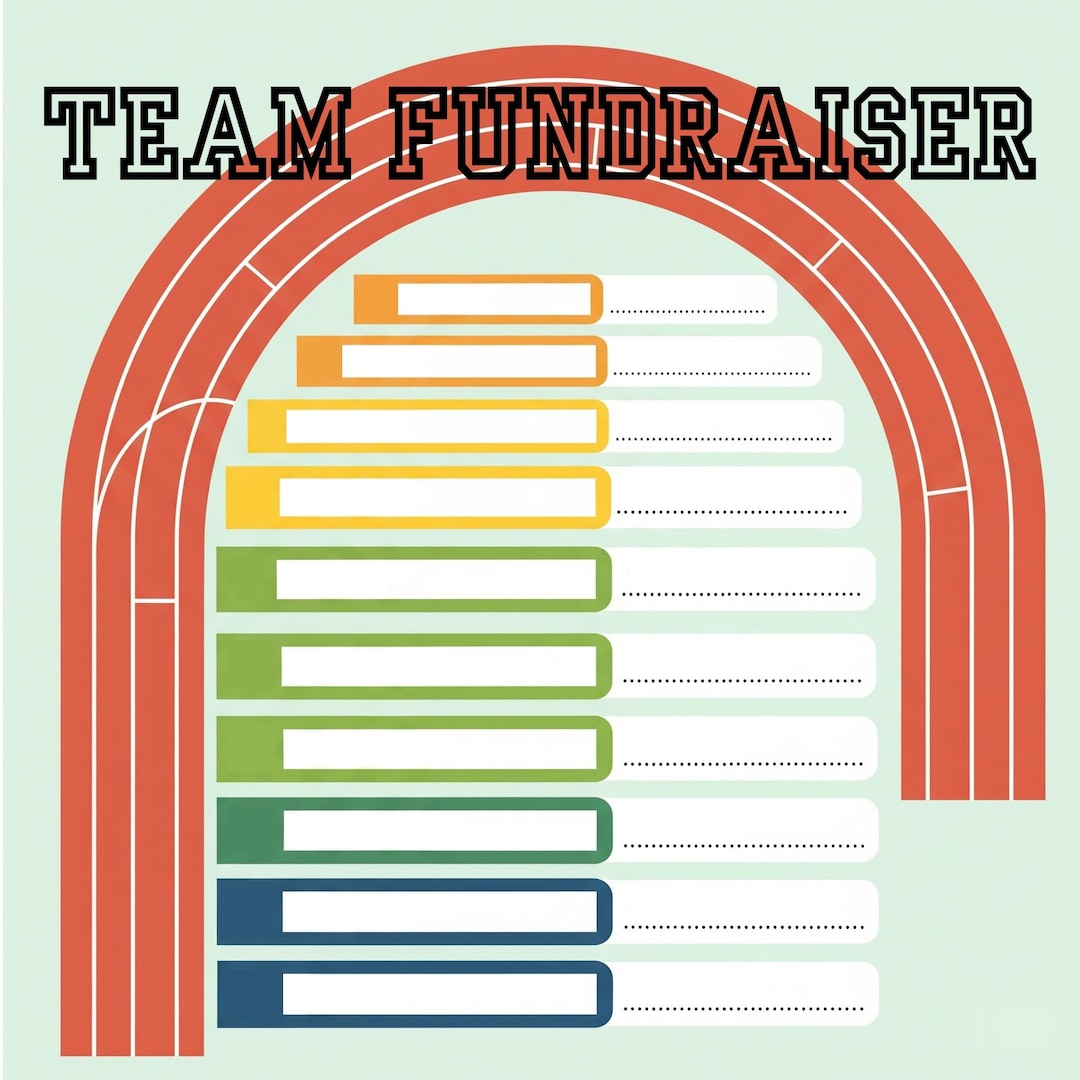 Team Fundraiser Tracking Sheet, Raise Money, Track Progress, Show Goals ...
