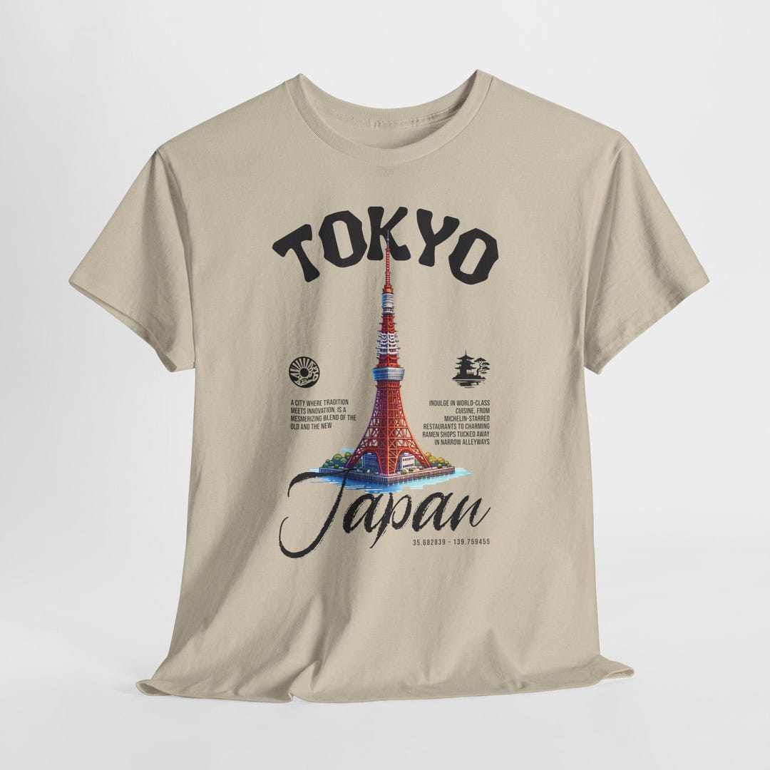 Tokyo, Japan T-shirt, City Energy Edition, Black Text, Streetwear T ...