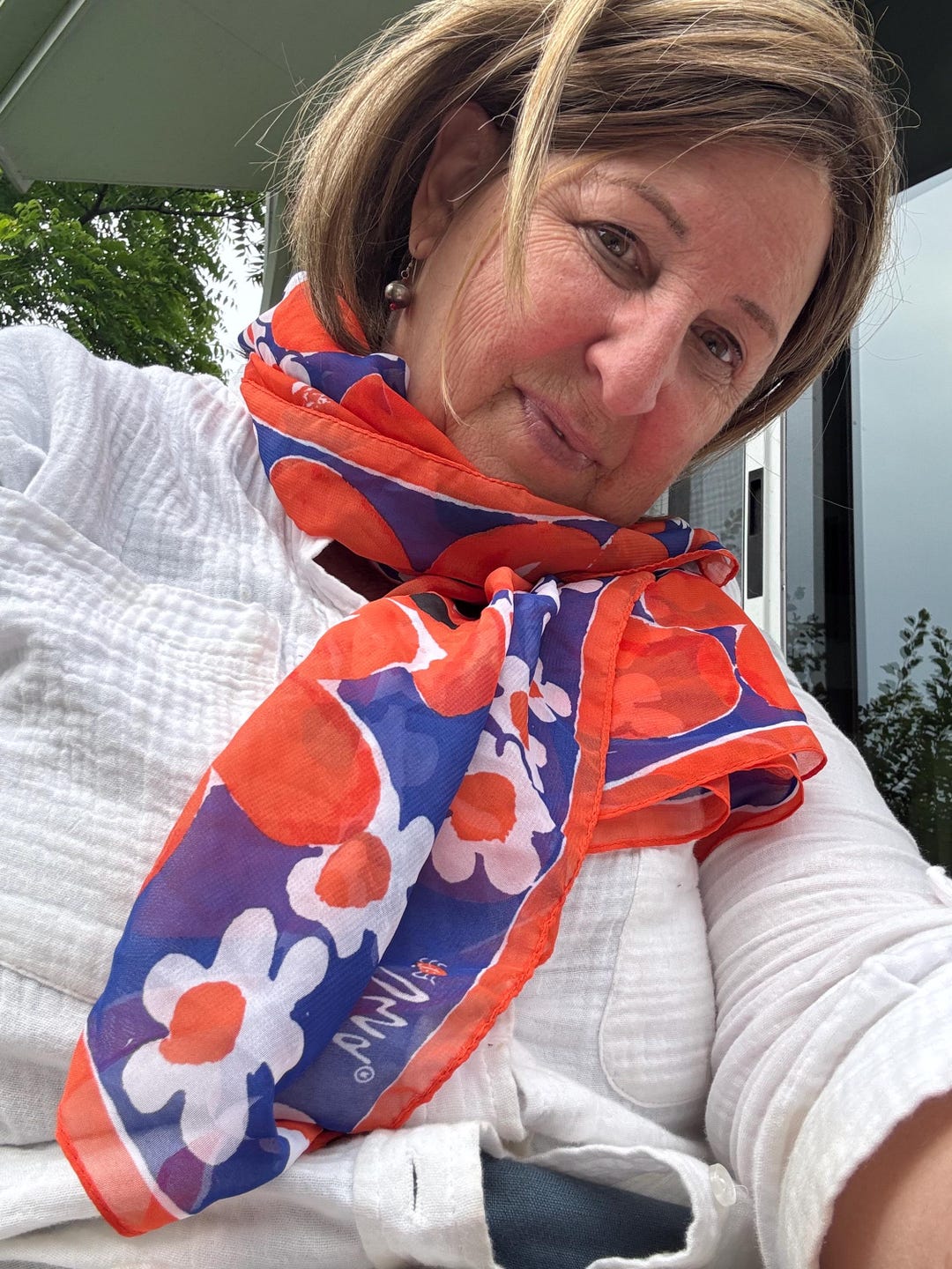 Vera Designer Floral Large Scarf - Etsy