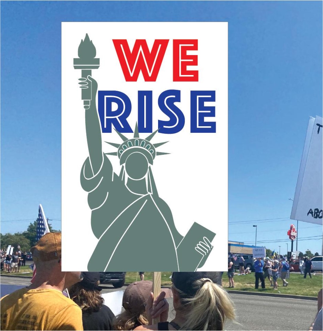 We Rise Resist Poster - Etsy