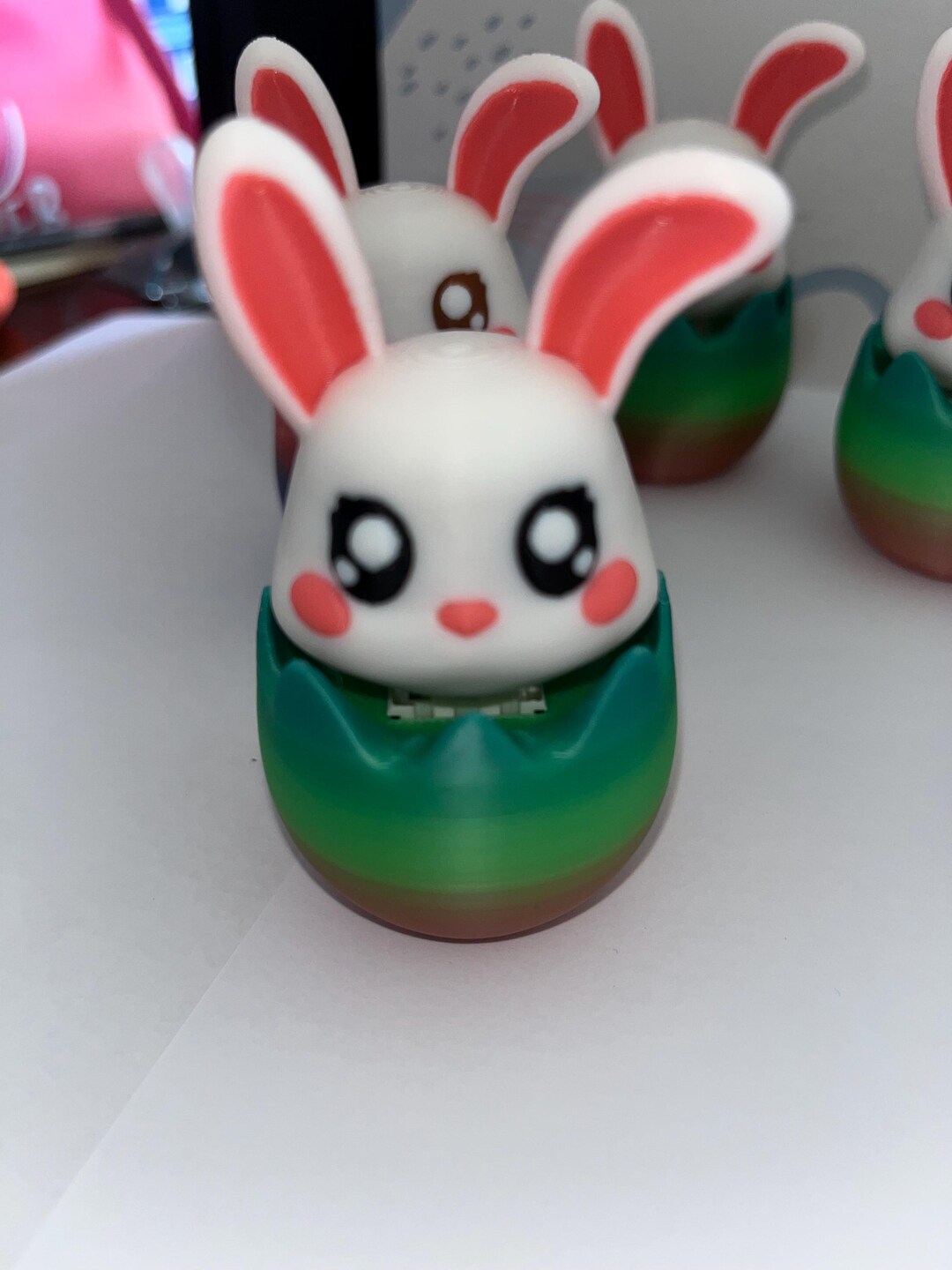 3D Printed Bunny Clicker: Articulated Fidget Toy, Desk Pet - Etsy