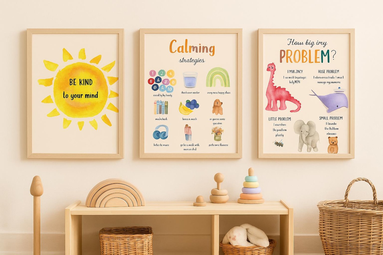 Calming Strategies Poster – Printable Kids’ Mental Health Chart ...