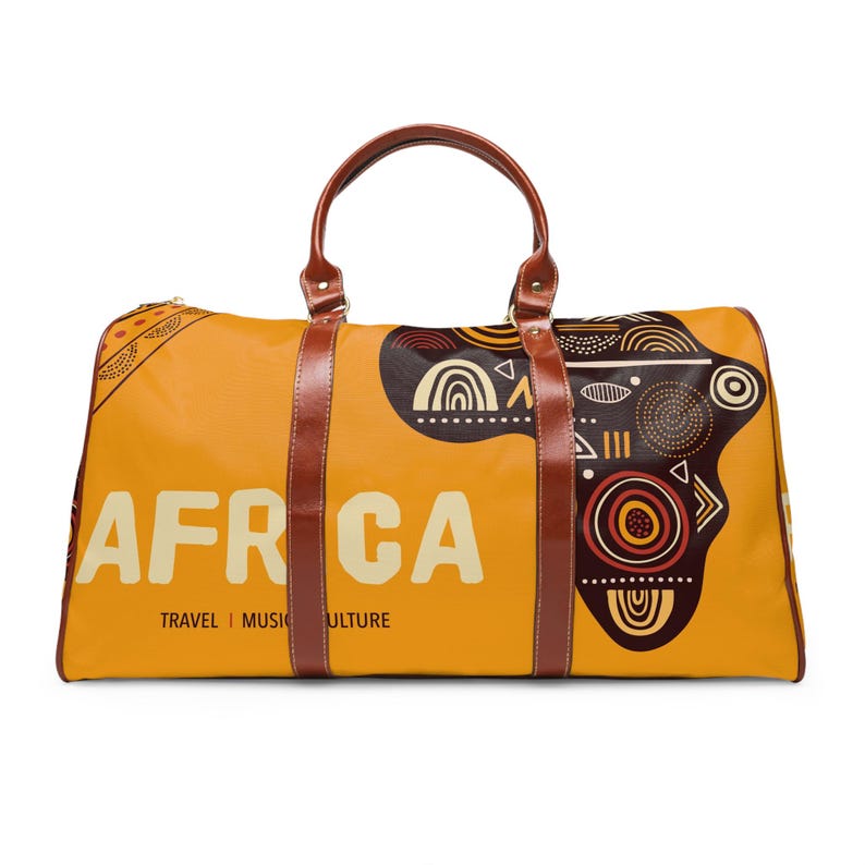 Africa Tribal Pattern Travel Bag | Waterproof Duffle, Travel Music ...