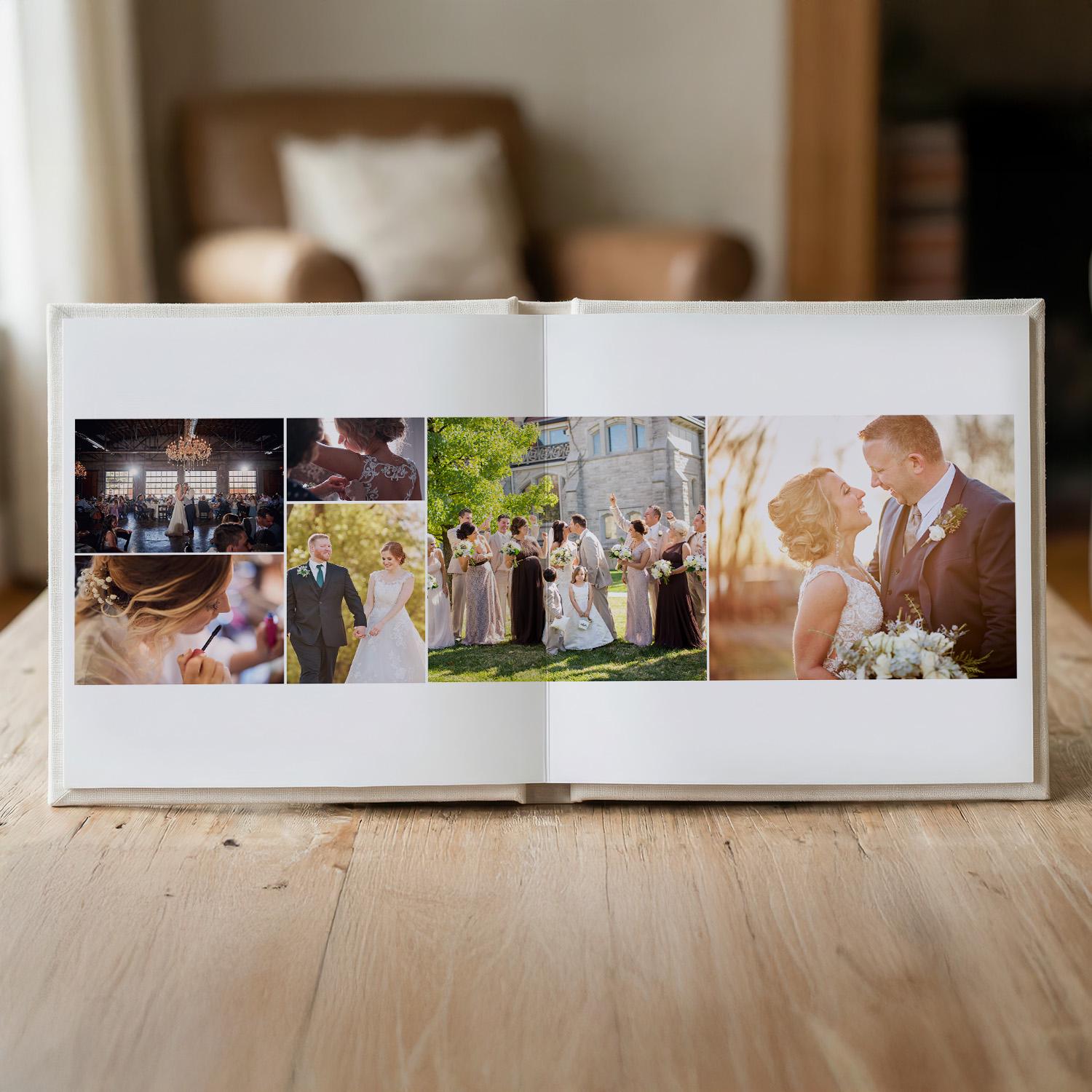 100+ Wedding Album Photoshop Templates – Drag & Drop Frames (12×12) - Etsy