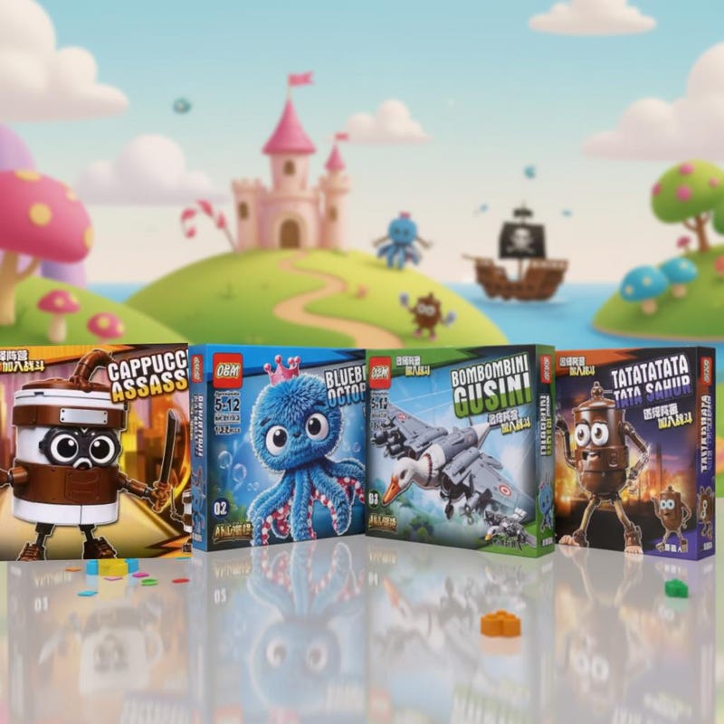 Italian Brain Rot Legos - Etsy