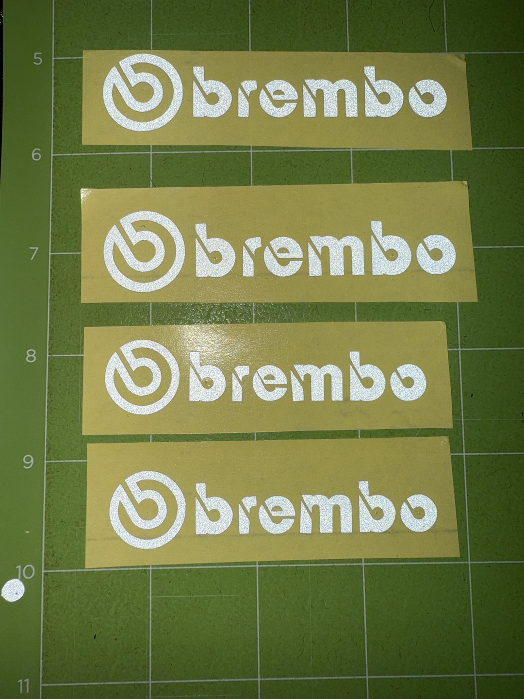 4x Reflective White Brembo Stickers for SRT Ford, Chevrolet - Etsy