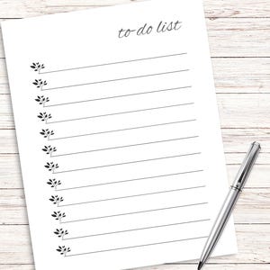 Printable To-do List Tracker, College Student To-do List, Pretty Simple ...