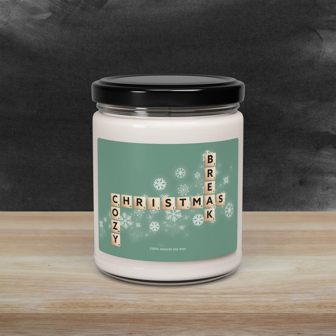 School Staff Christmas Break Candle; Cozy, End of Year Thank You ...