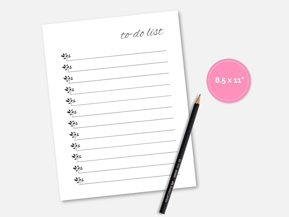 Printable To-do List Tracker, College Student To-do List, Pretty Simple ...
