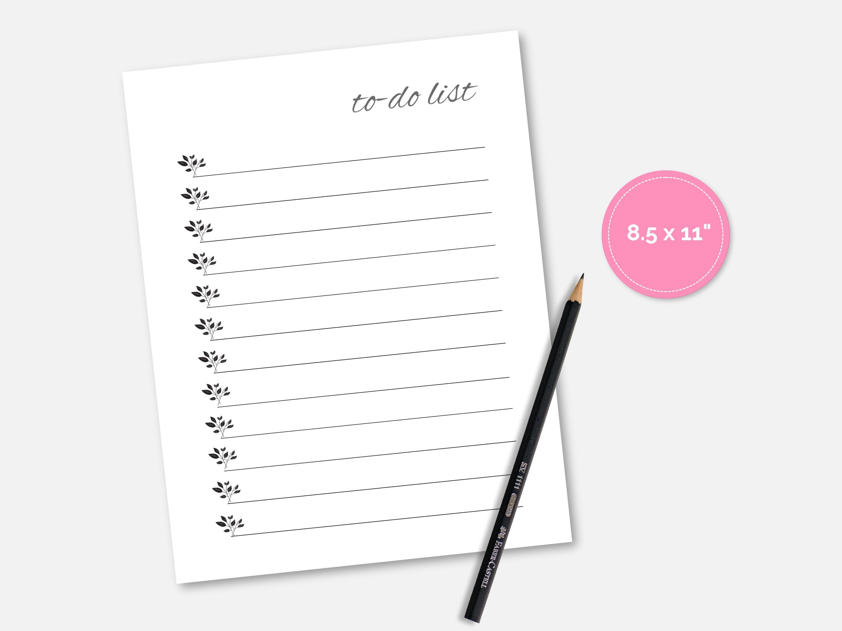 Printable To-do List Tracker, College Student To-do List, Pretty Simple ...