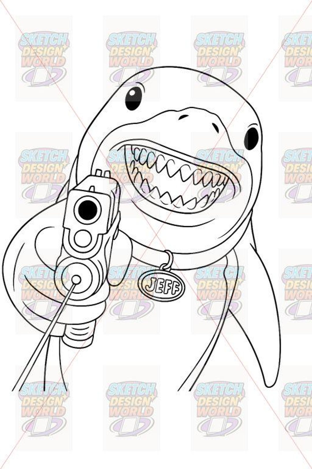 Jeff(original Concept) - Canvas Printable/ Pre Drawn Outline Canvas ...