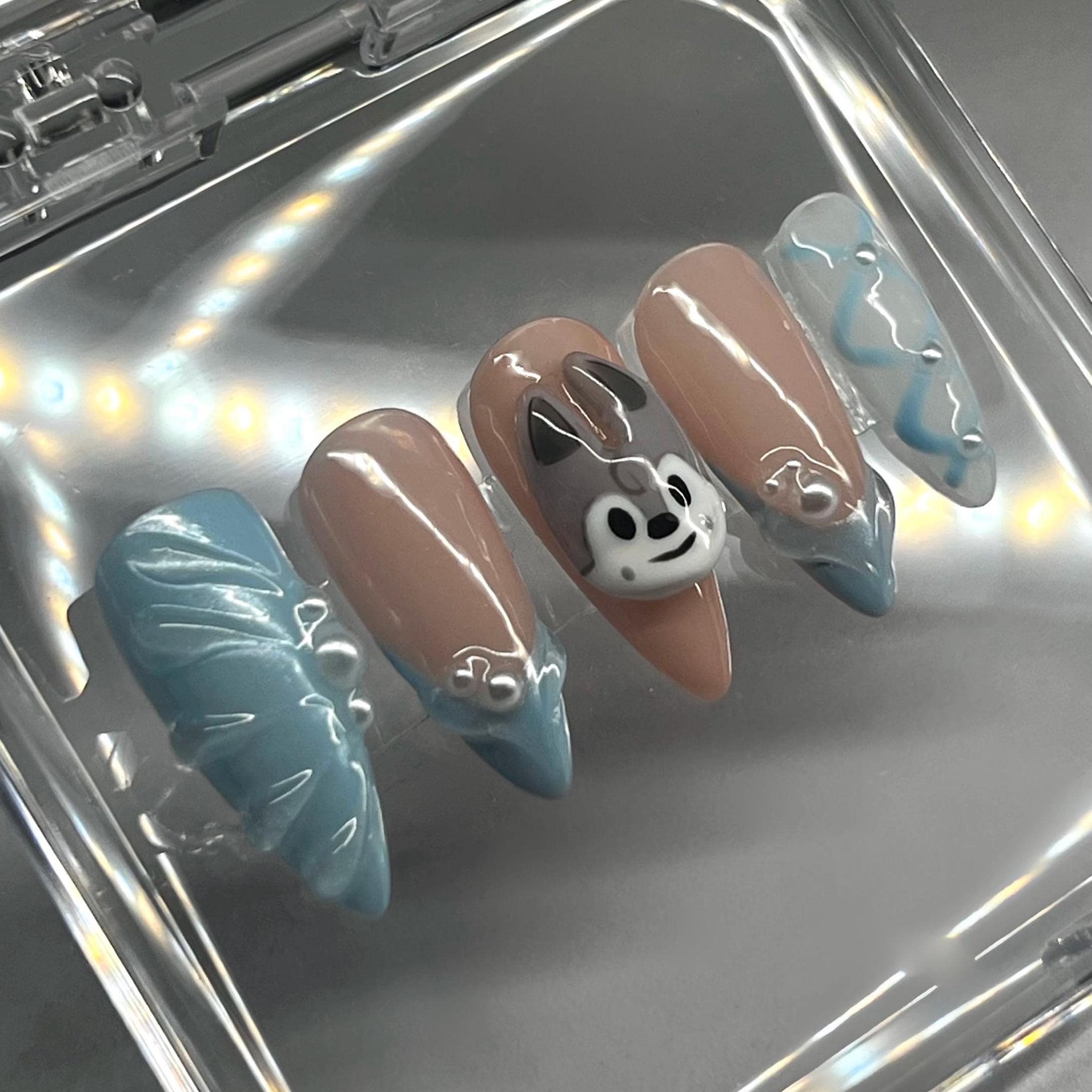 Stray Kids Skzoo Wolfchan Press on Nails | Faux Nails | Concert Nails ...