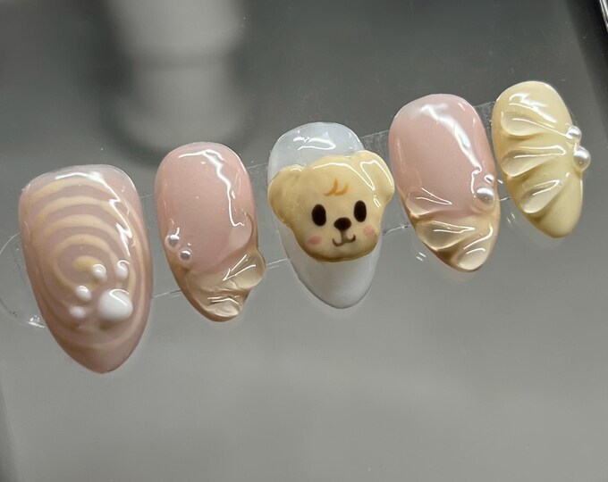 Stray Kids Skzoo Puppym Press on Nails | Faux Nails | Concert Nails - Etsy