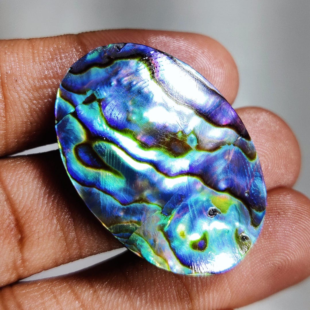 Abalone Shell Natural Oval Shape Cabochon Loose Gemstone for Making ...