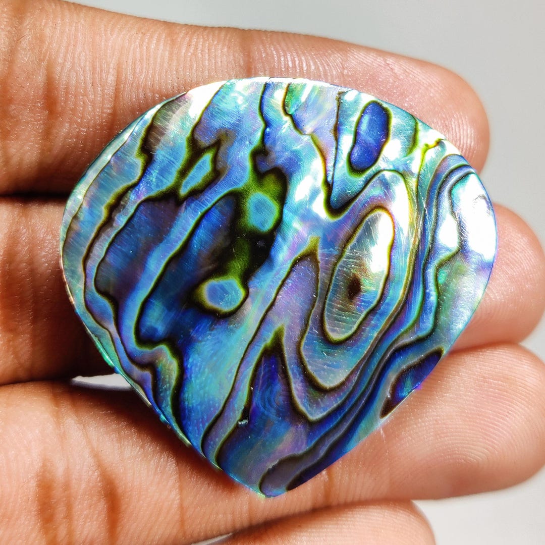 Abalone Shell Natural Heart Shape Cabochon Loose Gemstone for Making ...