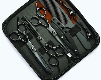 Stainless Steel Hair Scissors Set, Professional Thinning & Texturing ...
