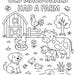 Old Macdonald Farm Animal Coloring - Printable Pages - Etsy