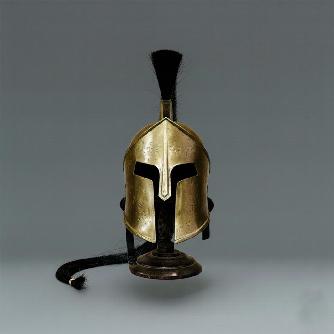 King Leonidas Spartan Helmet – 300 Movie Inspired Medieval Greek Armor ...