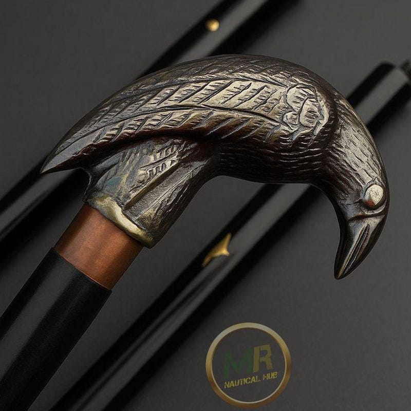 Cane Handle Raven - Etsy