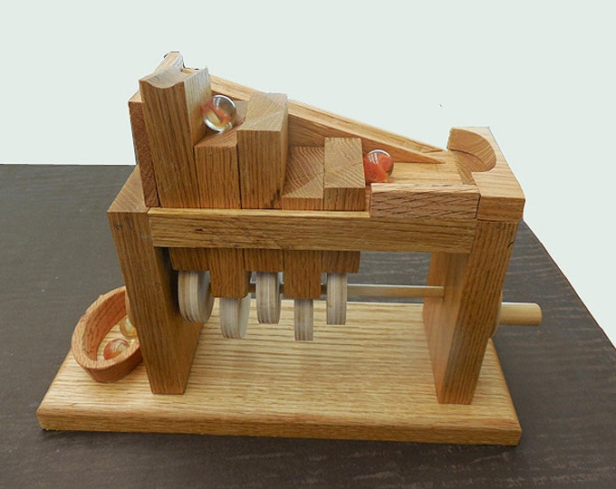 Marble Climbing Machine/ Automata Wood/ Solid Oak - Etsy