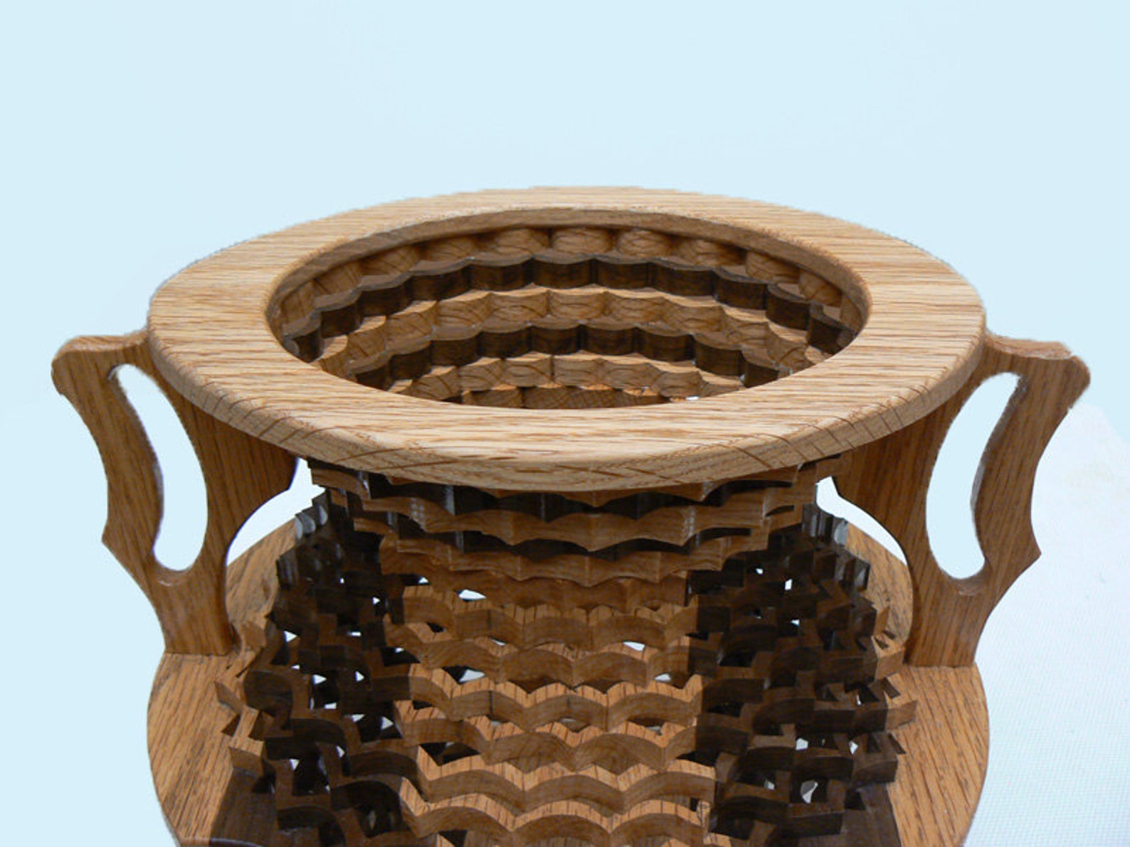 Exquisite Vase Wood Victorian Basketweave - Etsy