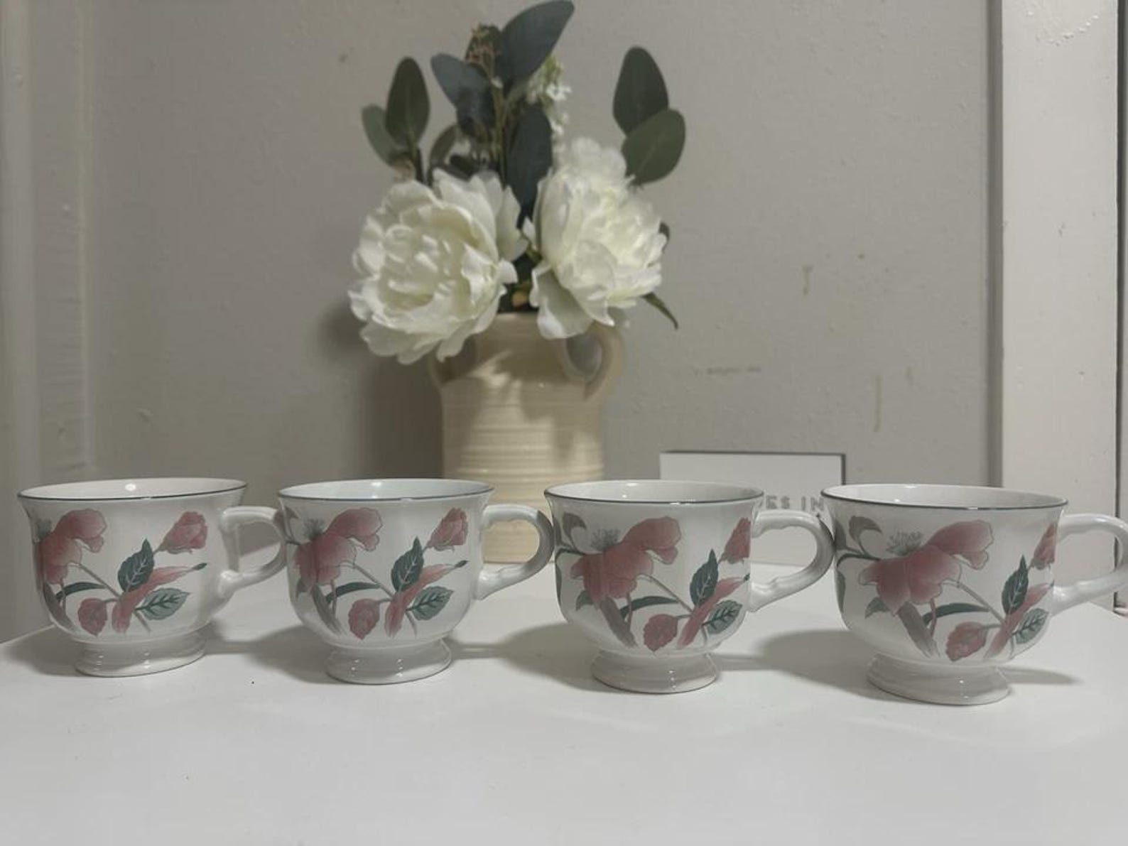 Set of 4 Mikasa Continental Silk Flowers F 3003 Cups - Etsy