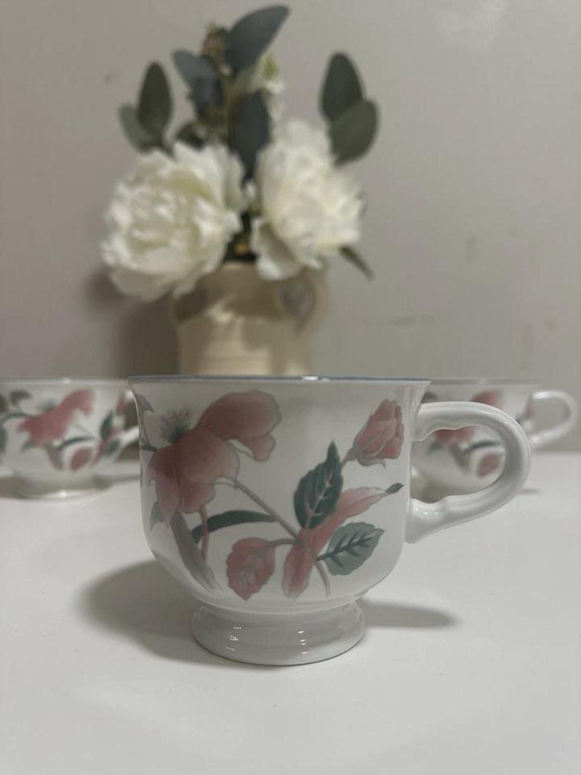 Set of 4 Mikasa Continental Silk Flowers F 3003 Cups - Etsy