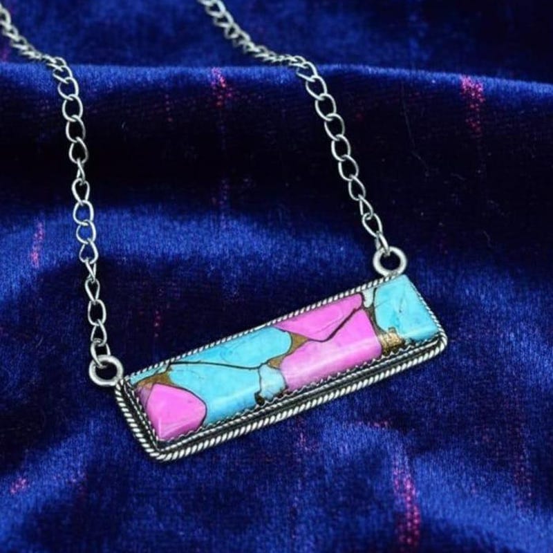 Small Candy Gem Necklace - Etsy