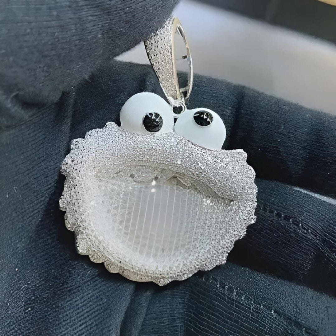 Cartoon Charm Pendant, 925 Silver, Cubic Zirconia, Hip Hop Jewelry - Etsy