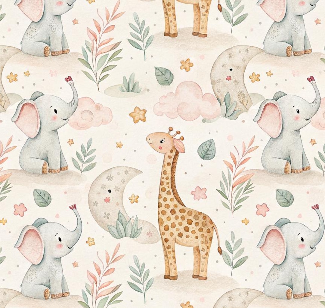 100% Cotton Cute Animal Quilt Cotton Fabric, Sold by Half Yard ...