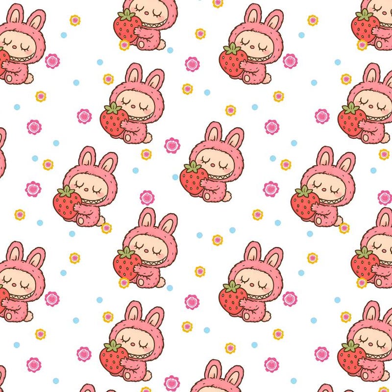 Labubu Strawberry - Etsy