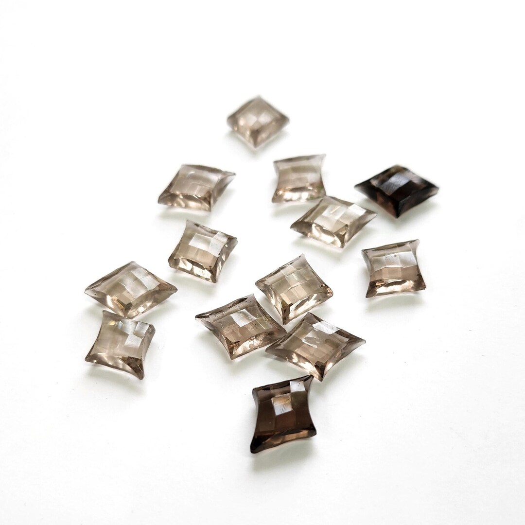 Smoky Quartz Star Ninja Shape Loose Gemstone Faceted Ninja Star Pendant ...