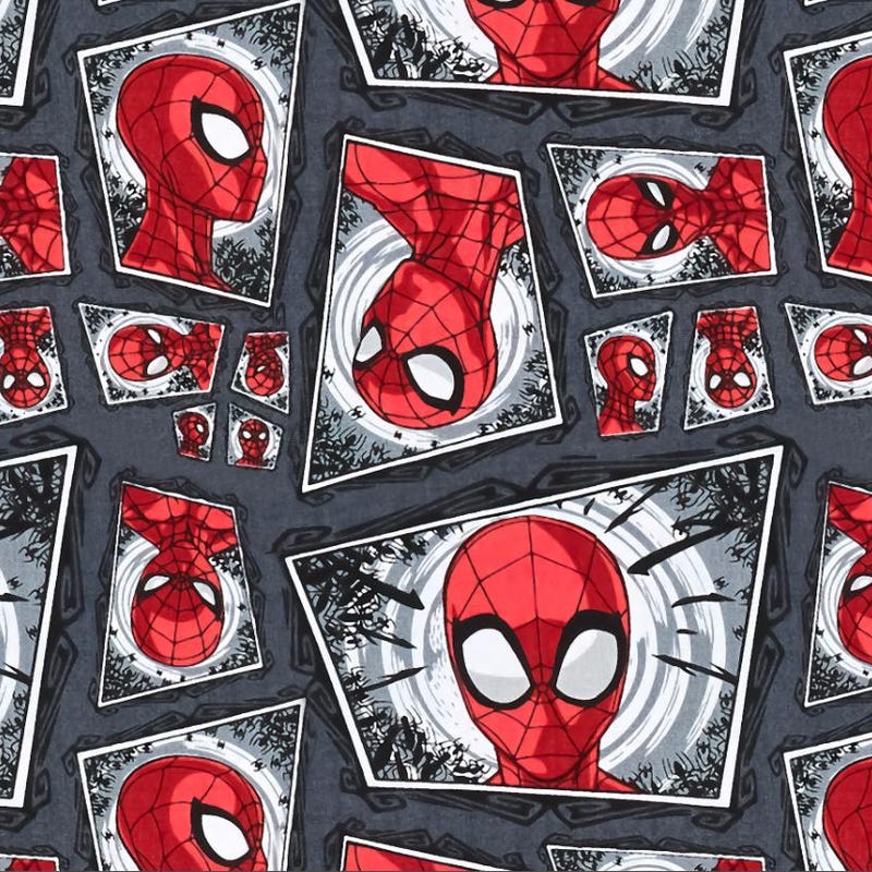 Spiderman Fabric Cute - Etsy