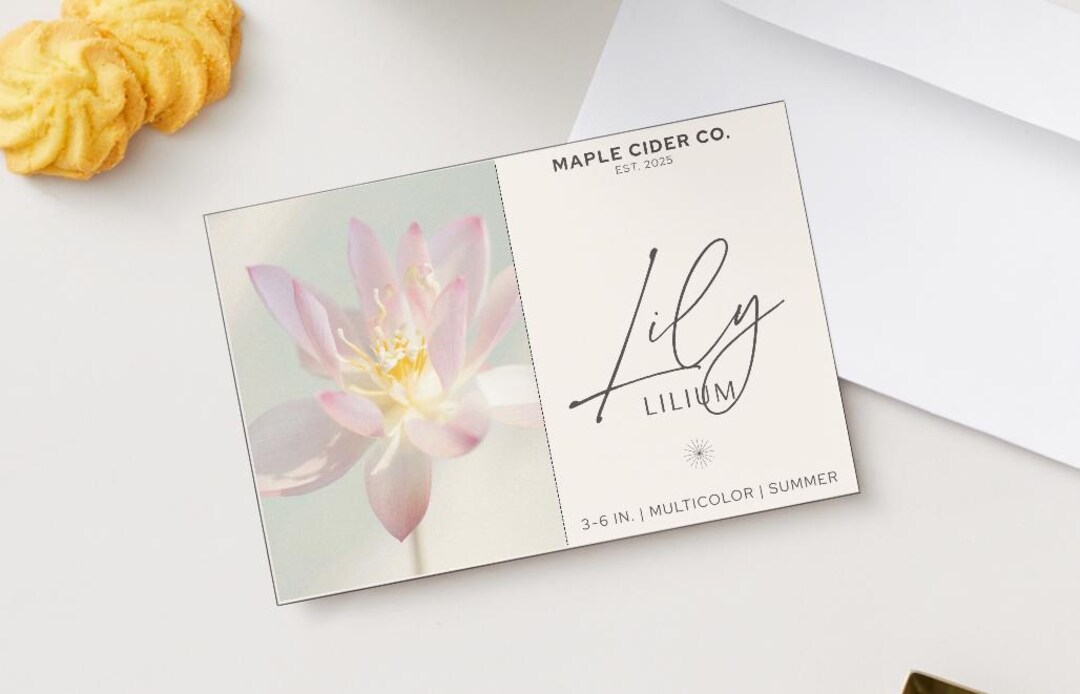 Editable Flower Label Template for Garden Pots, 6x4 Canva Design With ...