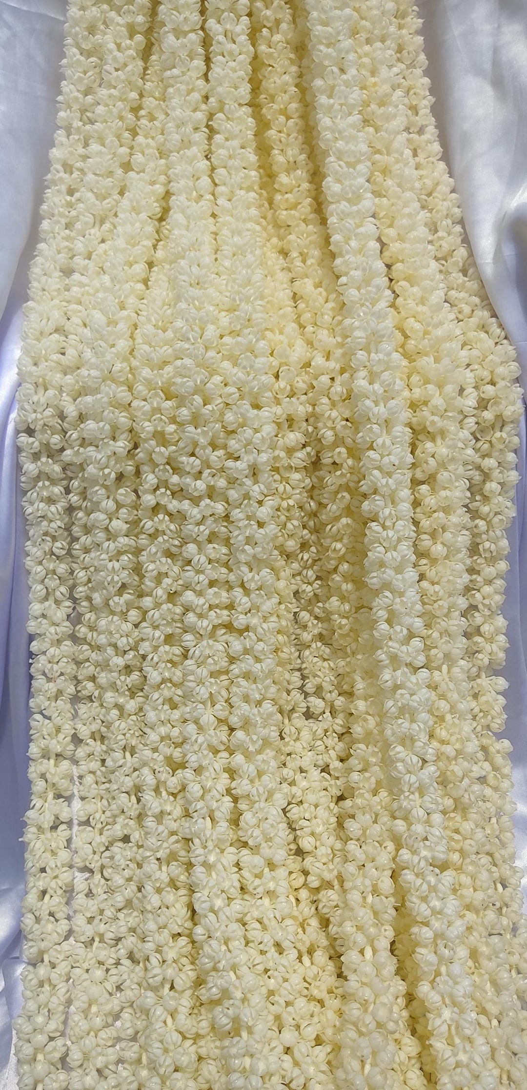 Mogra Jasmine Bud String, Nikha Decoration, Stage Backdrop, Decorative ...