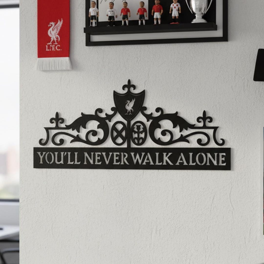 Liverpool FC Metal Wall Decor, YNWA Liverpool Wall Art, Perfect Gift ...