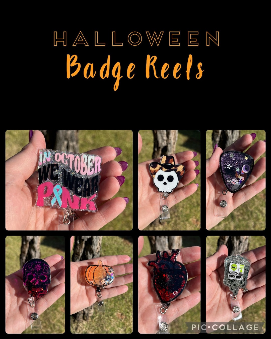 Halloween Badge Reels - Etsy