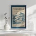 Virginia Vintage Postage Stamp Wall Art | Blue Ridge Mountains ...