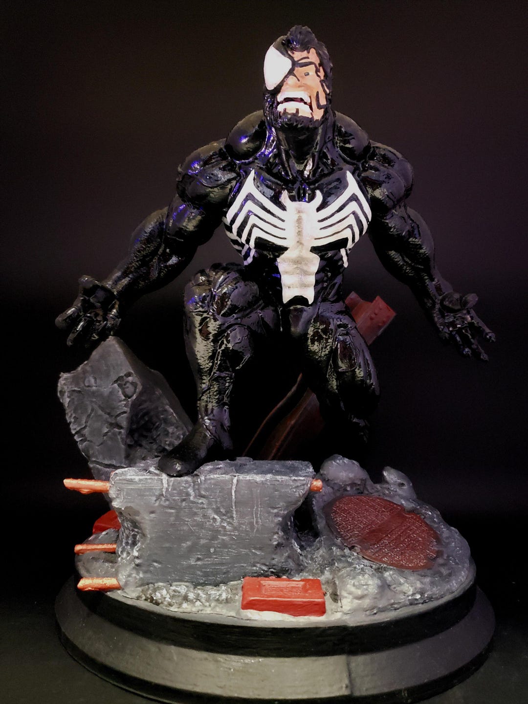Venom Action Figure – Marvel 3D Printed Statue | Symbiote Villain Toy ...