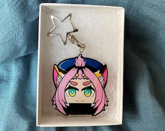 Genshin Video Game Ayato Onigiri Acrylic Keychain - Etsy