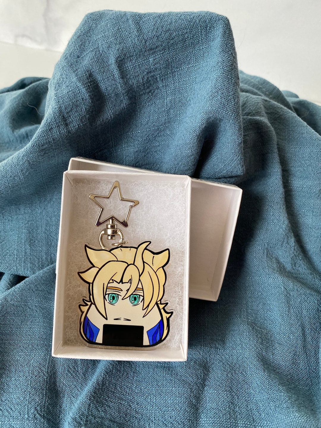 Discounted Genshin Video Game Albedo Onigiri Acrylic Keychain - Etsy