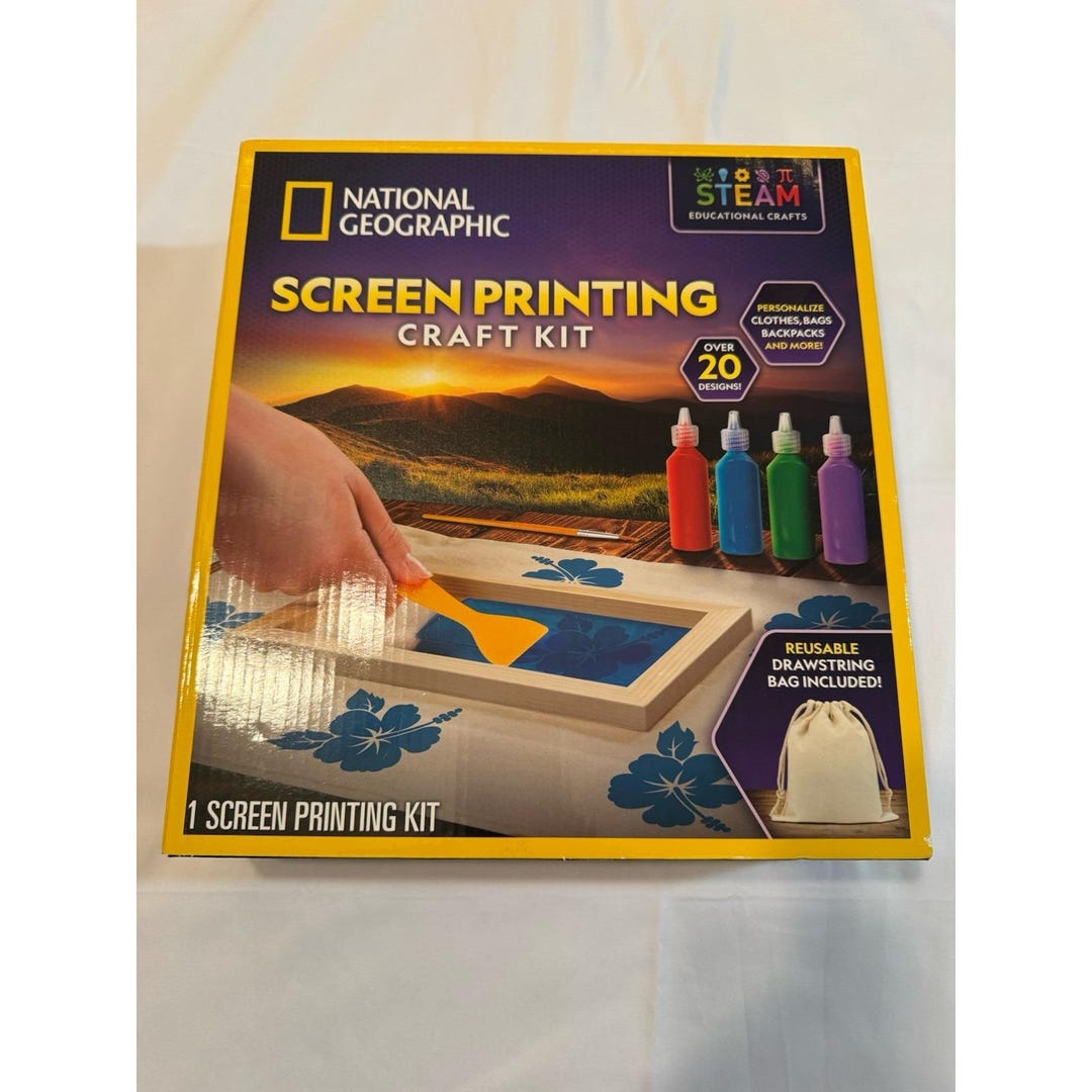 New National Geographic Screen Printing Craft Kit Diy Kids Crafting Kit ...