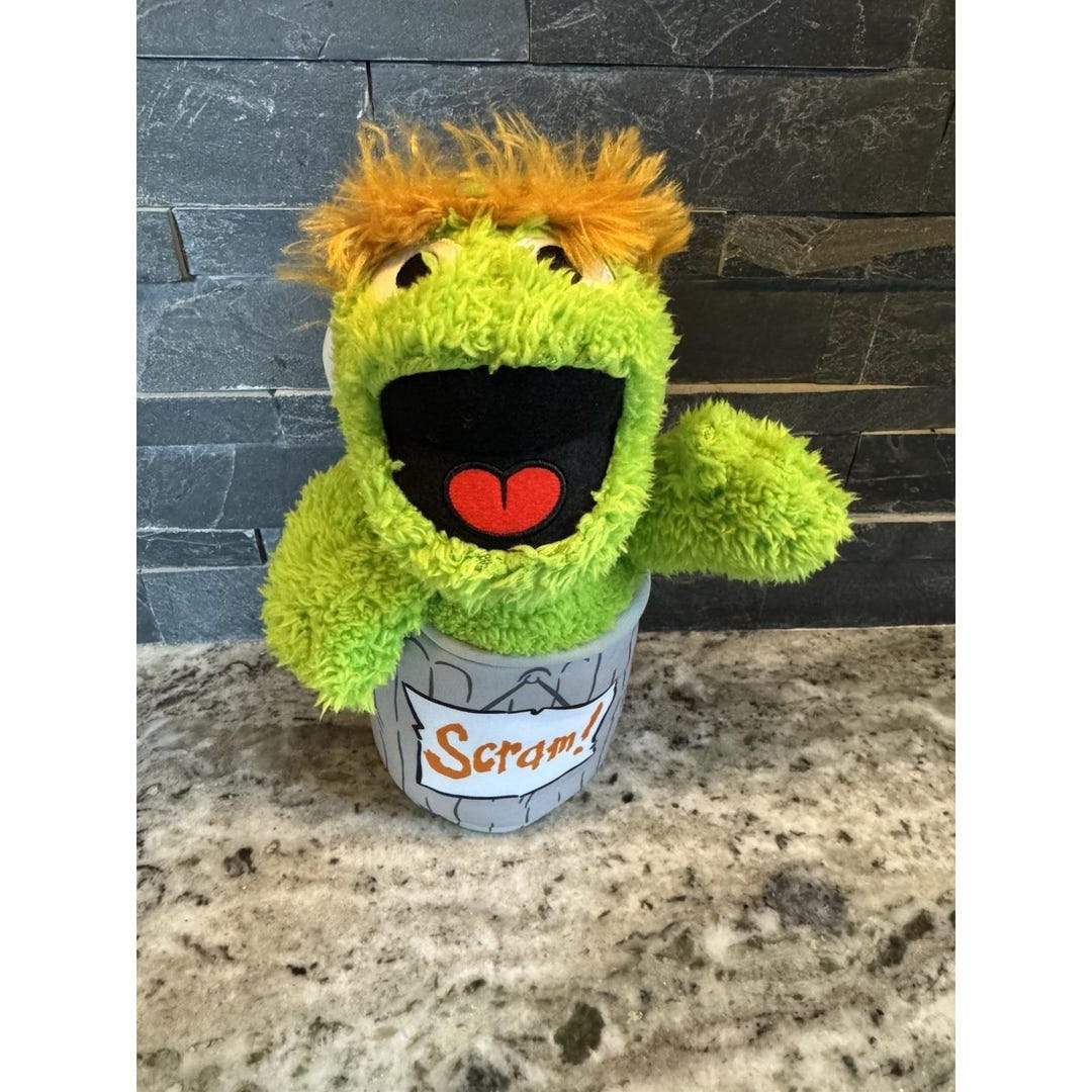 Sesame Street Oscar the Grouch Plush Stuffed Toy 10" Plushie Kohls ...