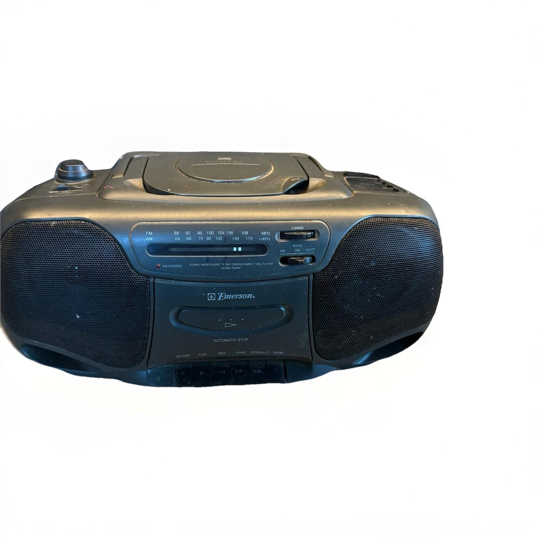 Vintage Emerson PD6607 Stereo Am Fm Radio Cassette Recorder CD- Am/fm ...