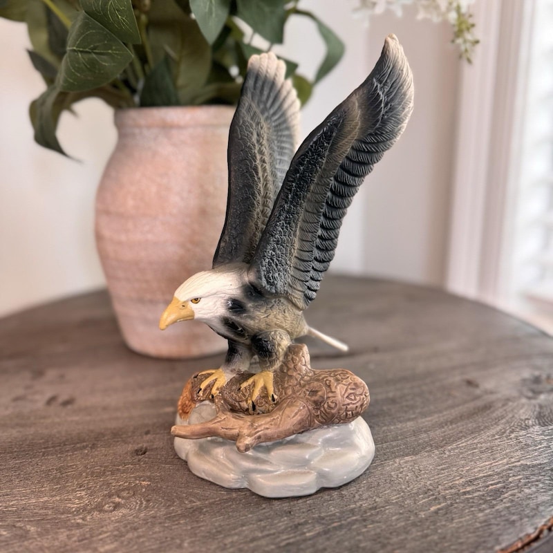 Eagle Porcelain Figurine - Etsy