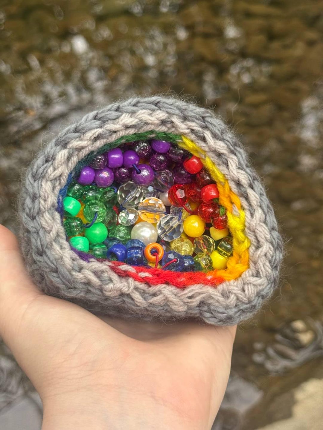 Crochet Rainbow Geode – Made to Order, Fully Customizable - Etsy