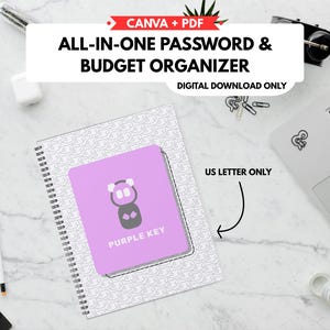 Password & Budget Organizer Printable | Bills, Wifi, Loans, Savings ...