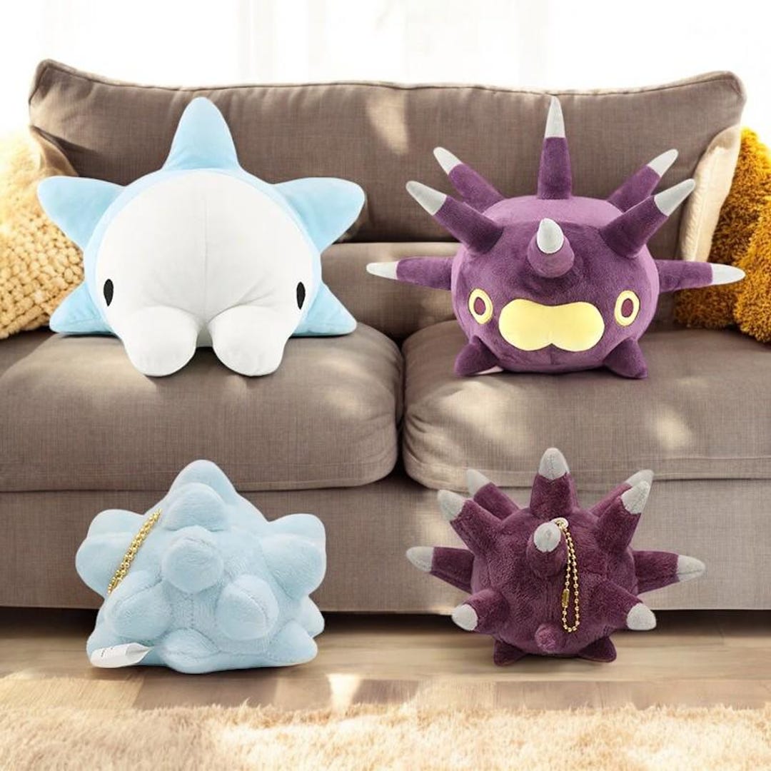13cm Pokemon Cartoon Doll Ocean Pincurchin Snom Pyukumuku Keyring ...