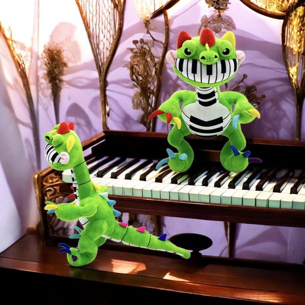 Pianosaurus Plushie - Etsy