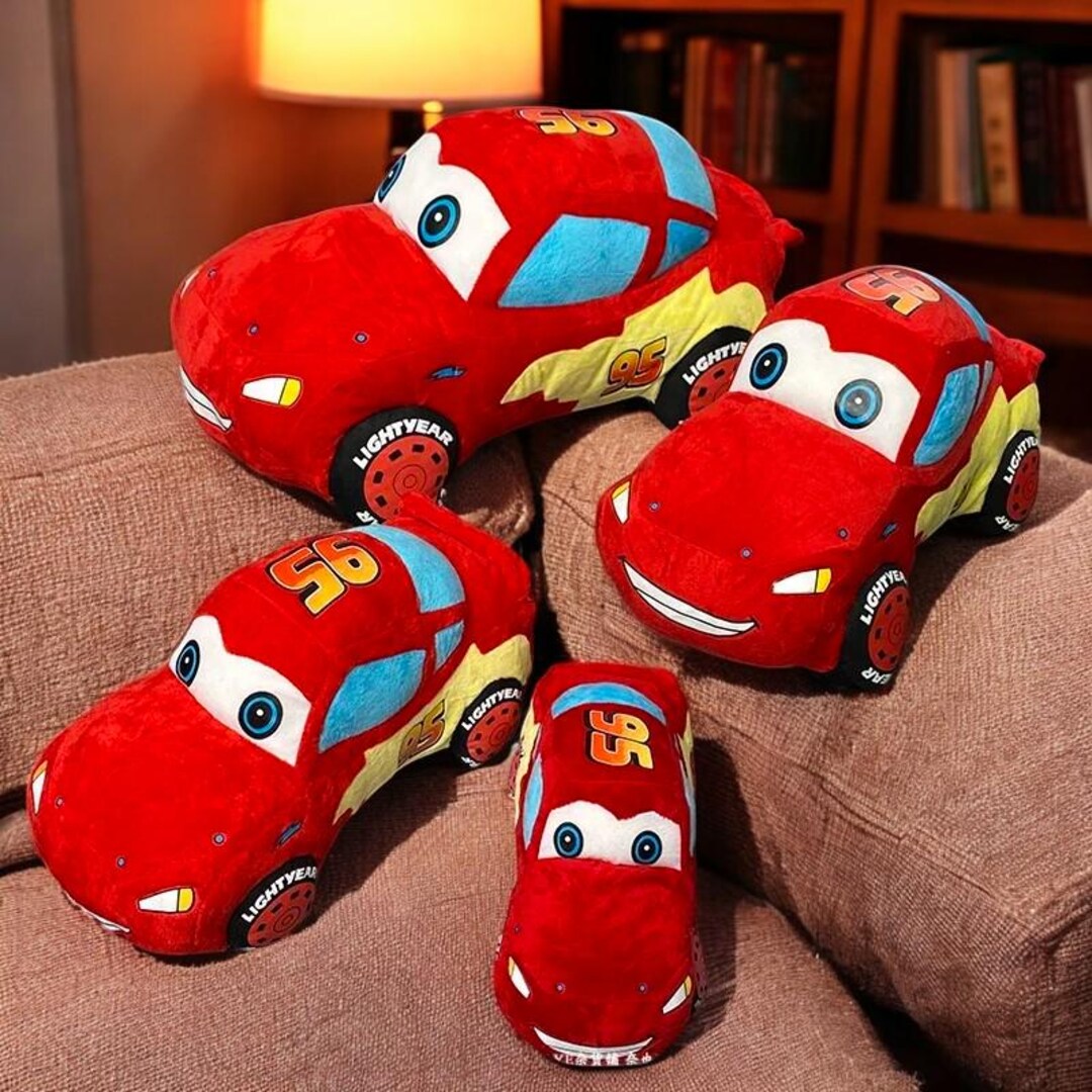 Lovely Cars Mcqueen Plush Toy Cartoon Movie Anime Stuffed Car Plushies ...
